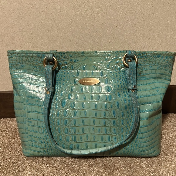 Brahmin | Bags | Brahmin Turquoise Shoulder Bag | Poshmark